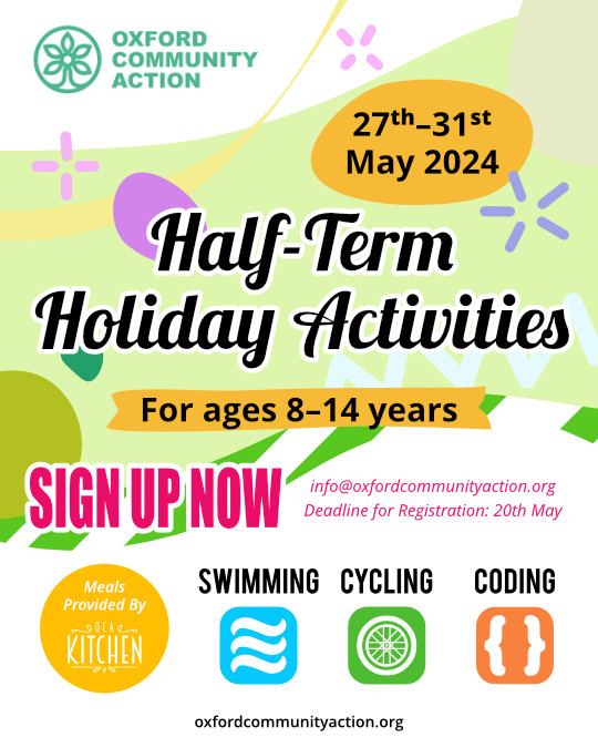 OCA Active - Holiday Activities - Oxford Community Action
